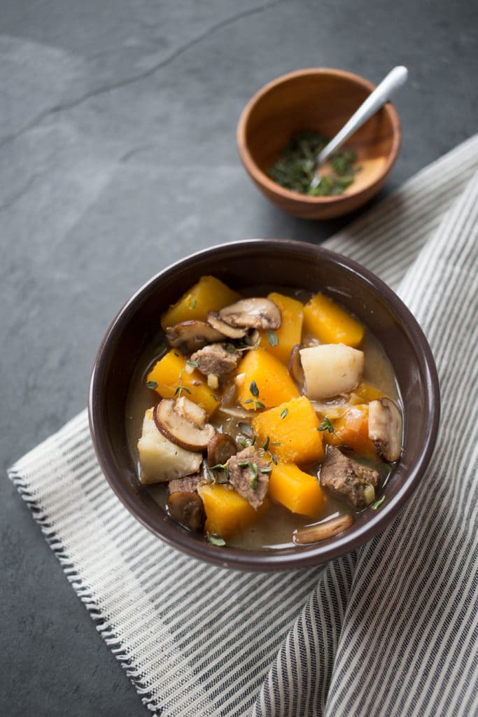 Beef and Butternut Stew with Pear and Thyme - Autoimmune Wellness