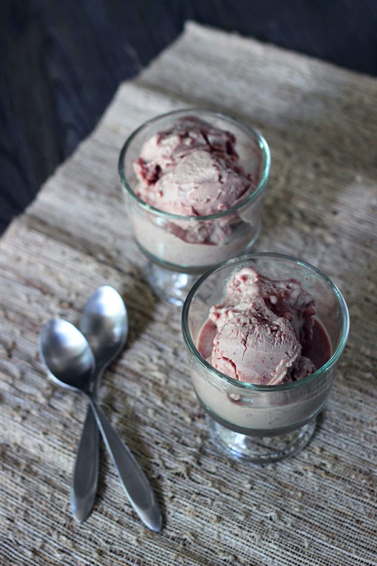 Strawberry Basil Balsamic Ice Cream - Autoimmune Wellness