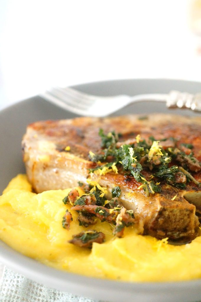 Crispy Sage-Anchovy Pork with Cider Mashed Acorn Squash - Autoimmune ...