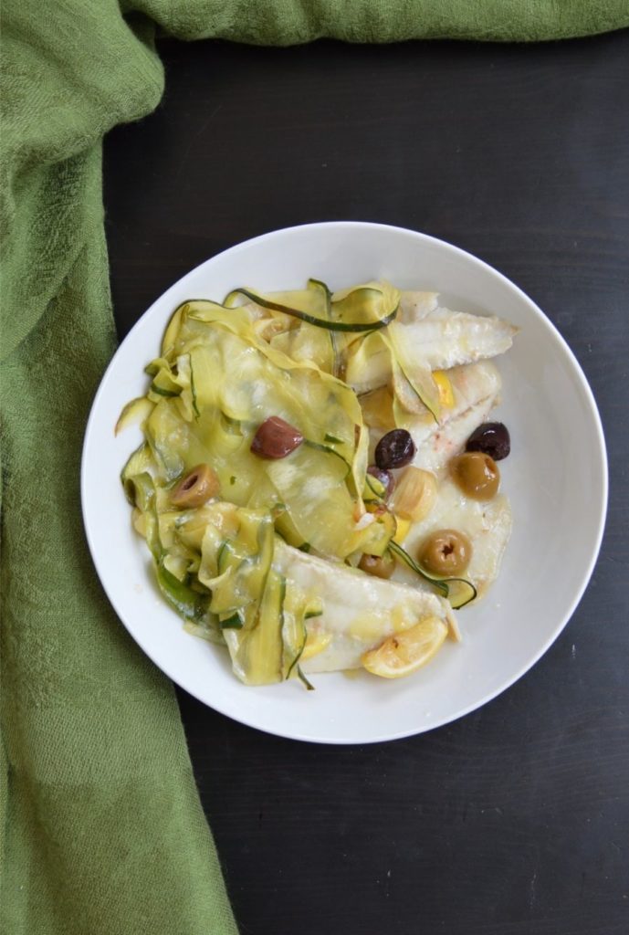 AIP Baked Fish Parchment Parcels with Lemon and Olives